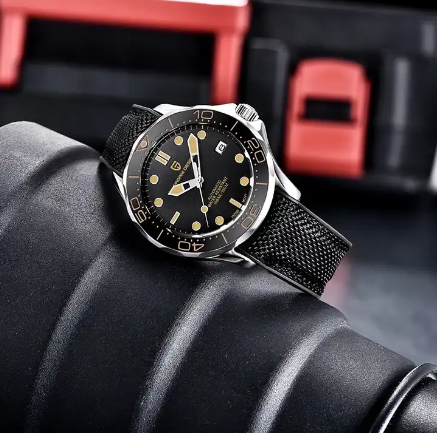 PD-1667 007 Seamaster Textile Black - Pagani Swiss Watches